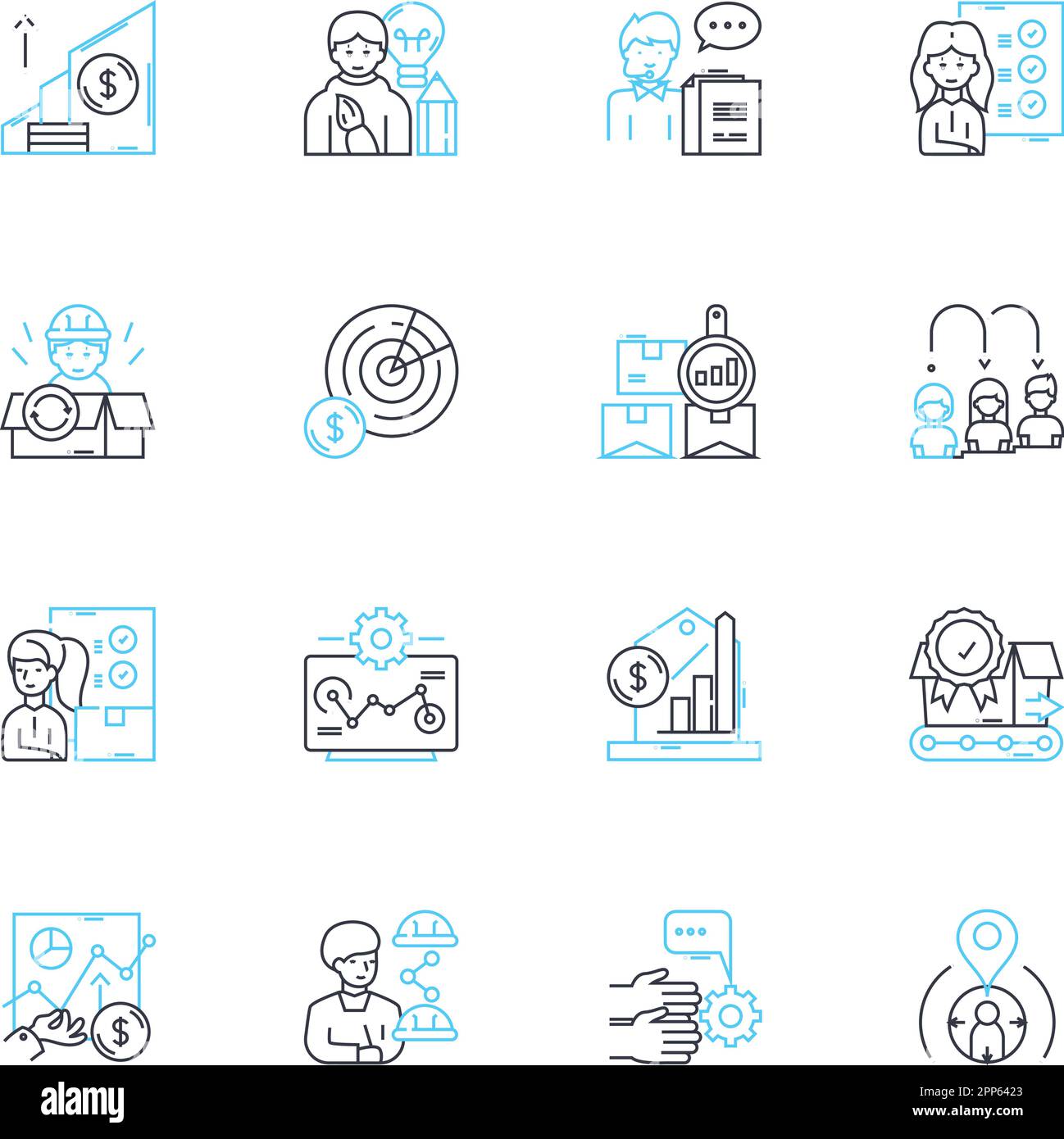 Fiscal oversight linear icons set. Accountability, Budgeting ... Fiscal oversight linear icons set. Accountability, Budgeting ...