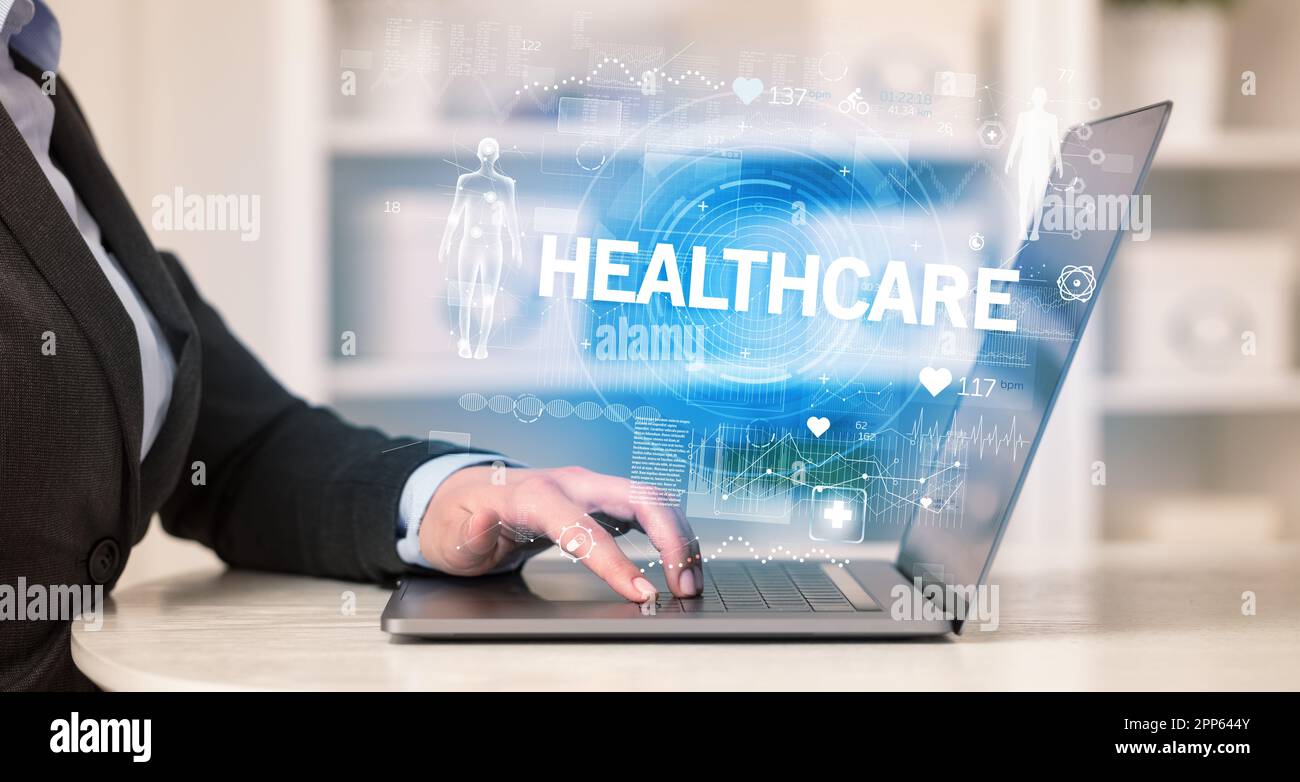 Doctor working a health check Stock Photo - Alamy
