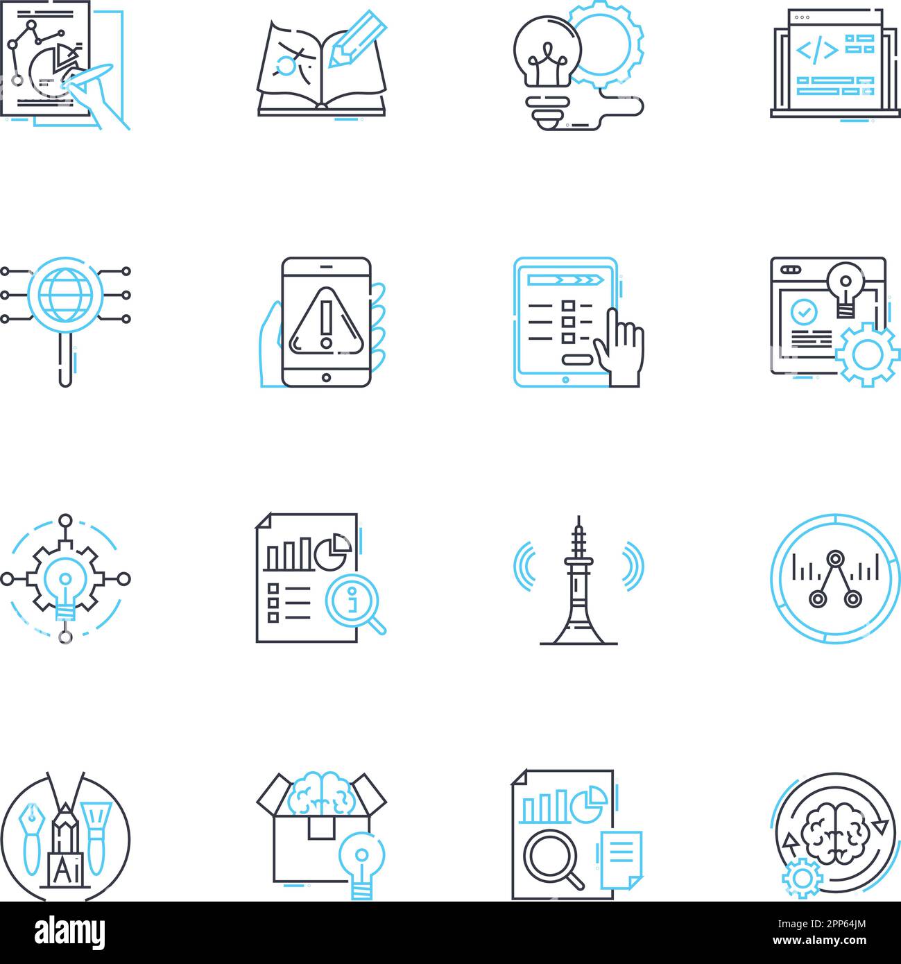 Conferences and symposiums linear icons set. Dialogue, Collaboration ...