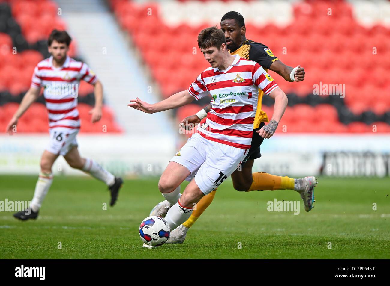 Adam Long #15 of Doncaster Rovers in action during the Sky Bet League 2 ...