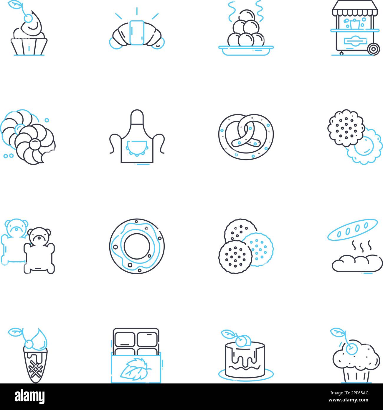 Sushi chef linear icons set. Culinary, Skillful, Creative, Precision ...