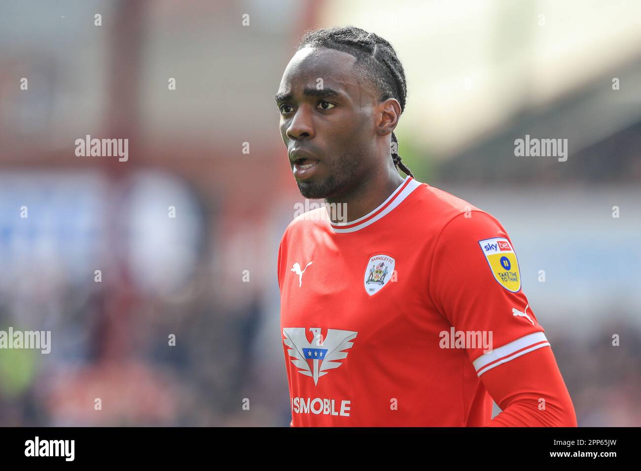 Devante Cole #44 of Barnsley during the Sky Bet League 1 match Barnsley ...