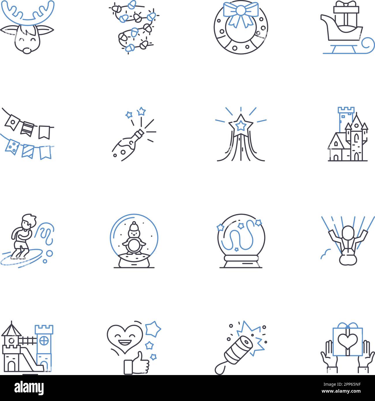 Recess line icons collection. Playground, Refreshment, Respite, Energy ...