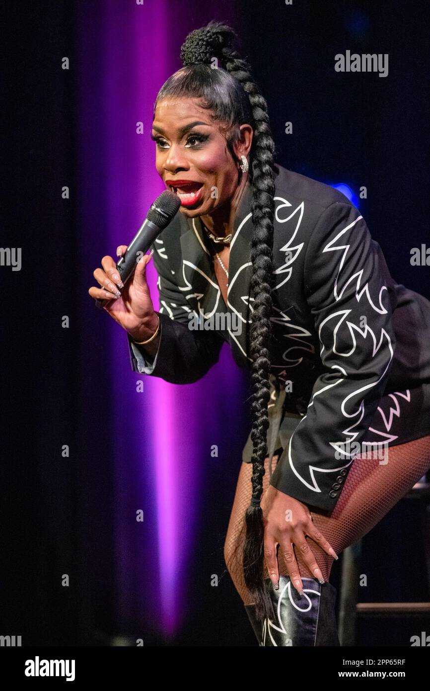 AUSTIN, TEXAS - APRIL 21: American drag queen Monét X Change performs ...