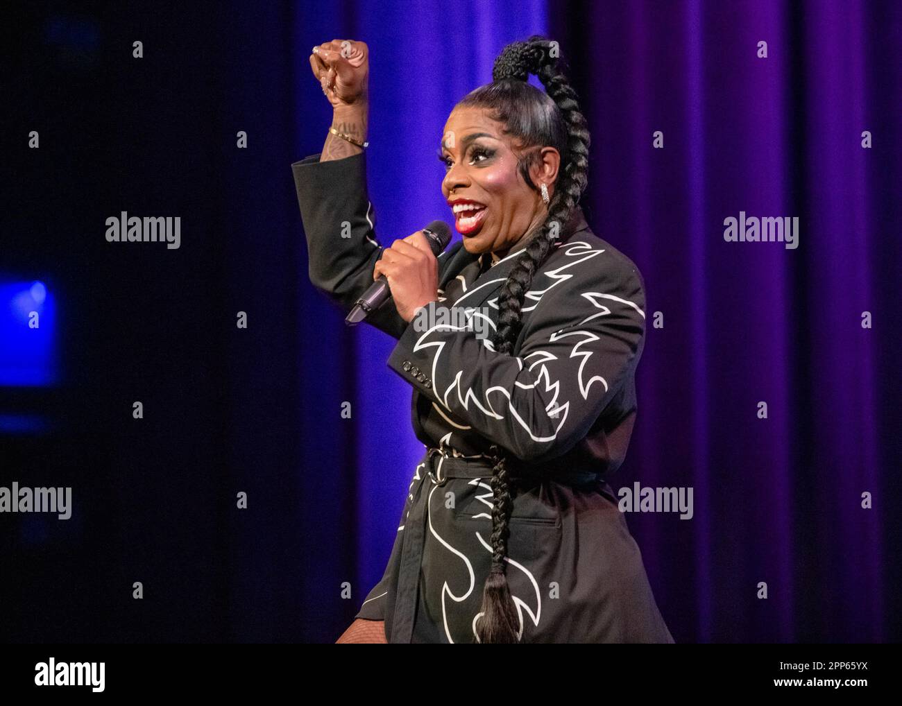 AUSTIN, TEXAS - APRIL 21: American drag queen Monét X Change performs ...