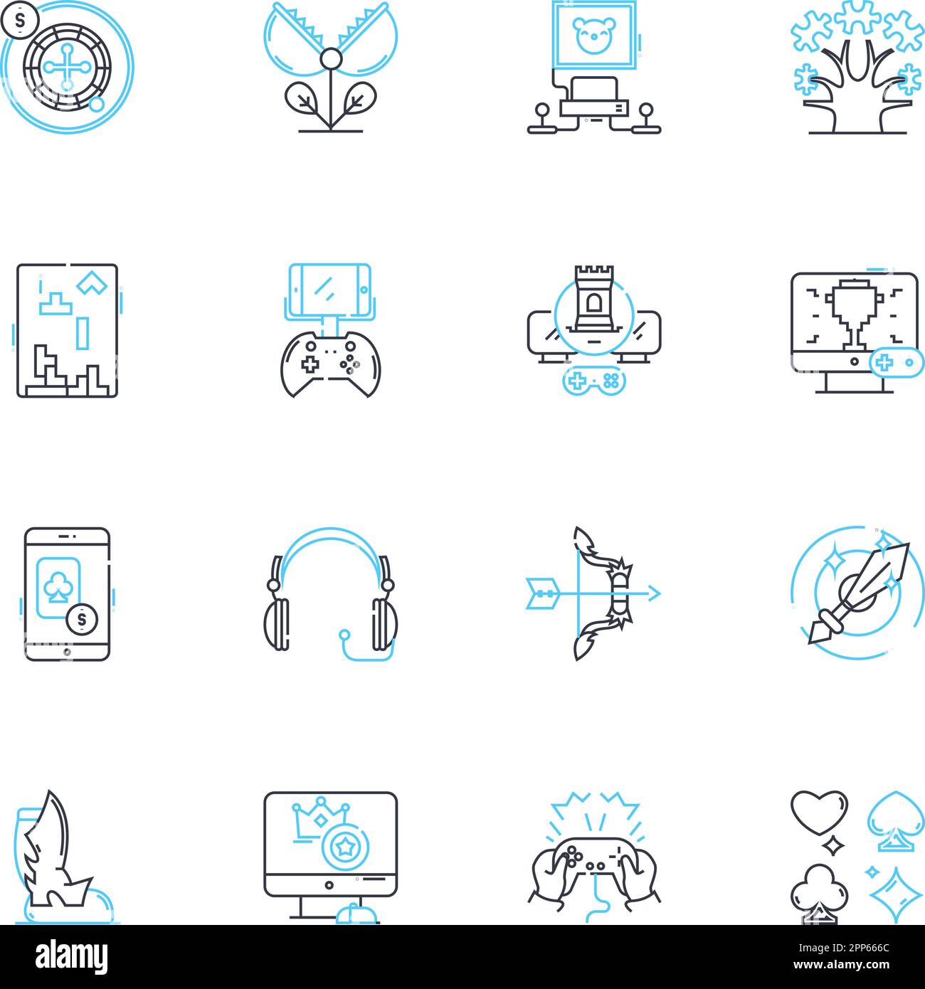 Speculation linear icons set. Investment, Risk, Probability, Chance ... Speculation linear icons set. Investment, Risk, Probability, Chance ...