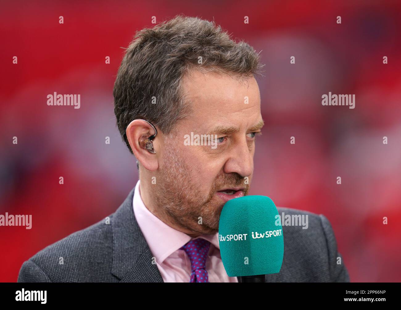 ITV Sport presenter Mark Pougatch ahead of the Emirates FA Cup semi ...