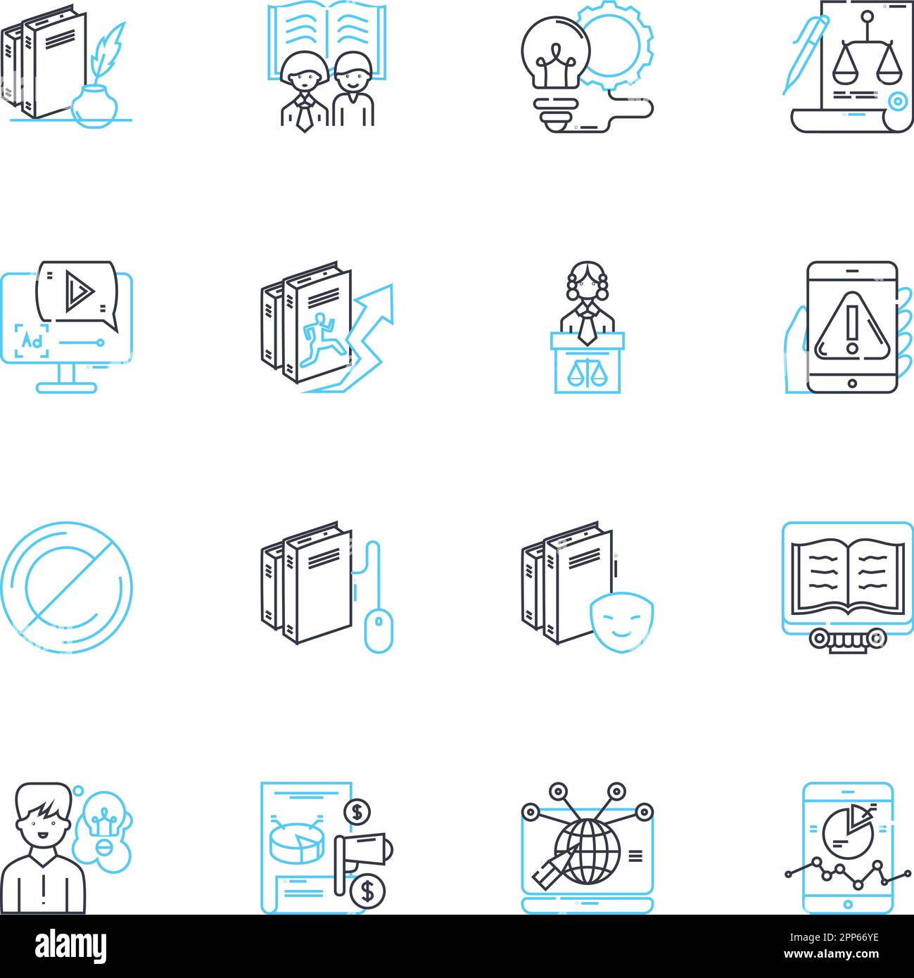 Counterfeit goods linear icons set. Fake, Imitation, Fraud, Counterfeit ...