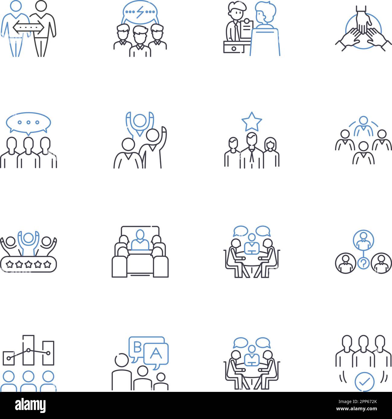 Parley line icons collection. Communication, Dialogue, Conversation, Discussion, Diplomacy ...