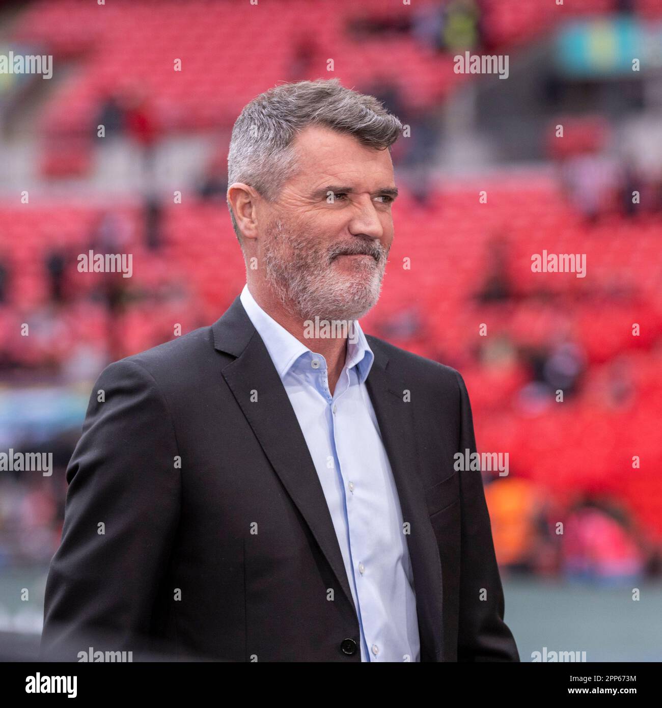 Former Manchester United captain Roy Keane before the FA Cup Semi Final ...
