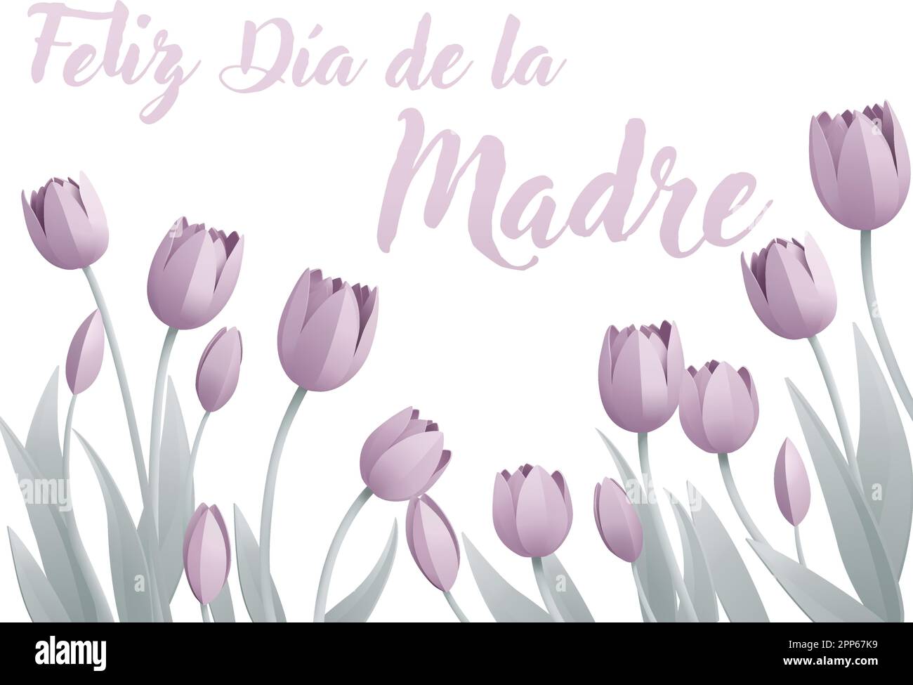 Mothers Day Spanish Feliz Dia De La Madre Design Stock Vector Image ...