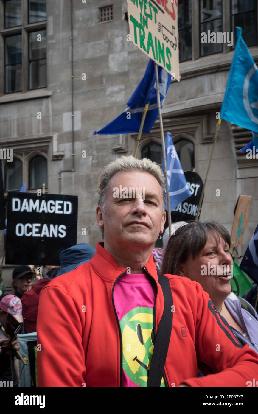 Westminster, London, UK. 22nd Apr, 2023. Extinction Rebellion joined by ...