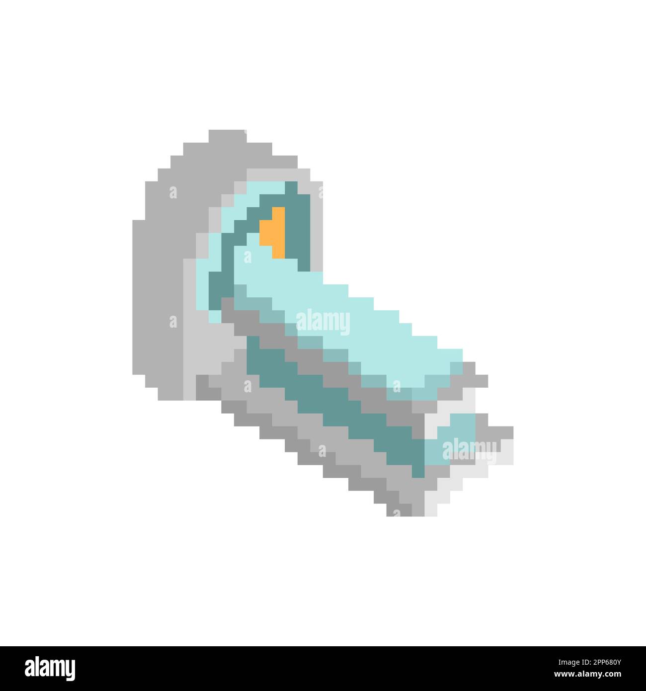 Magnetic Resonance Imaging pixel art. 8 bit MRI machine. pixelated ...