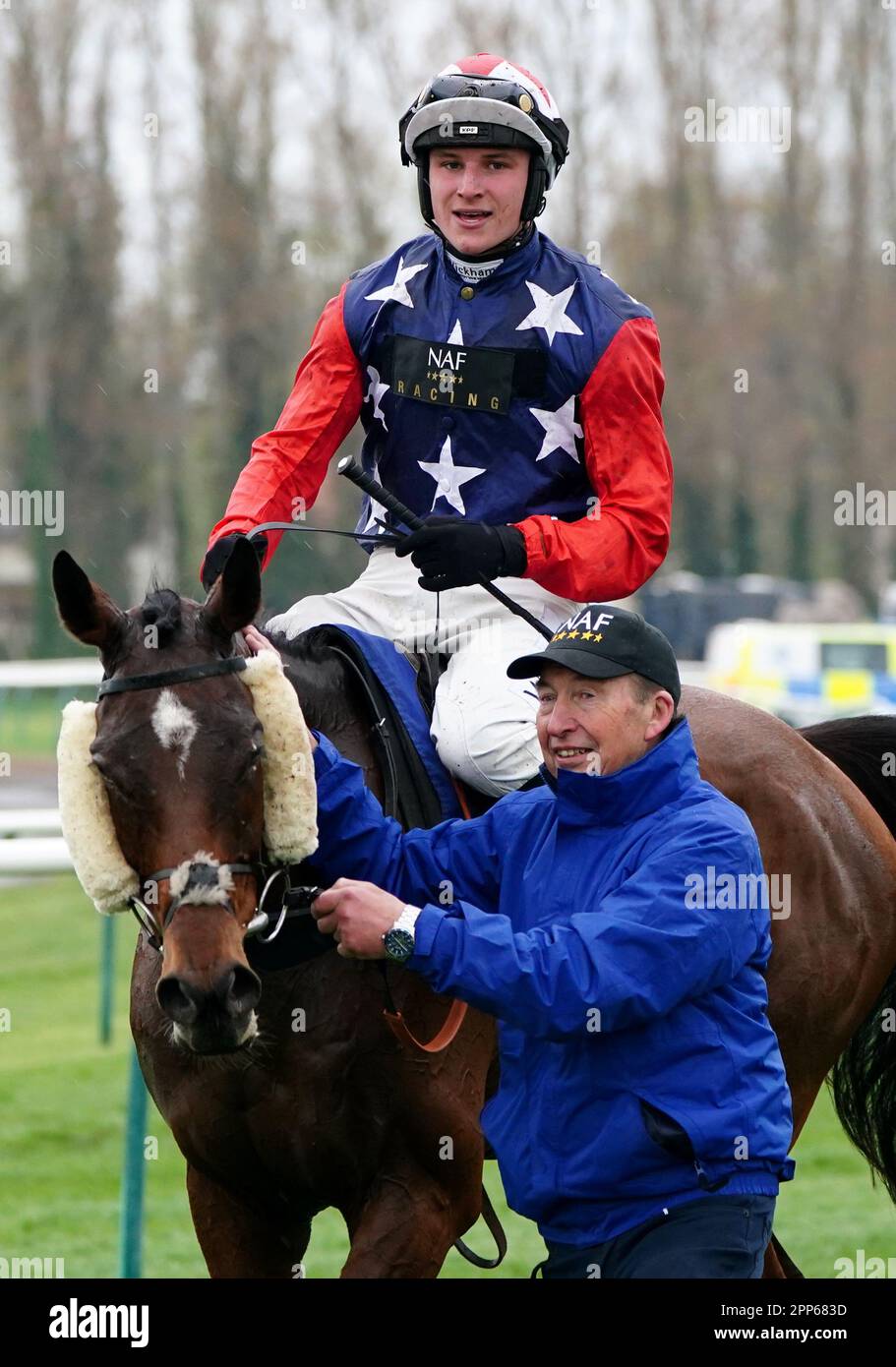 Jockey Jack Tudor after riding Kitty's Light to victory in the Coral ...