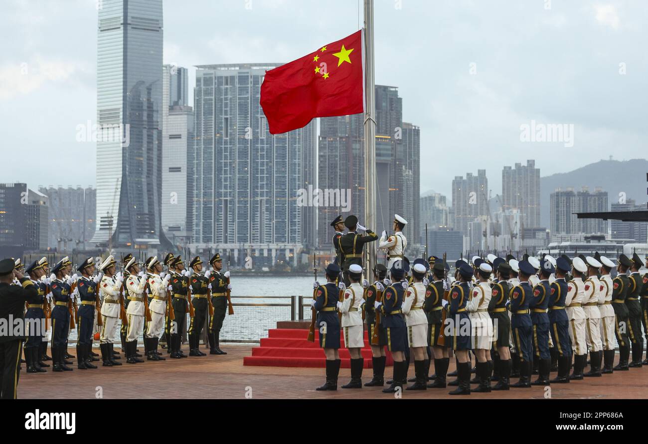 The Chinese People's Liberation Army (PLA) Garrison in Hong Kong held a ...