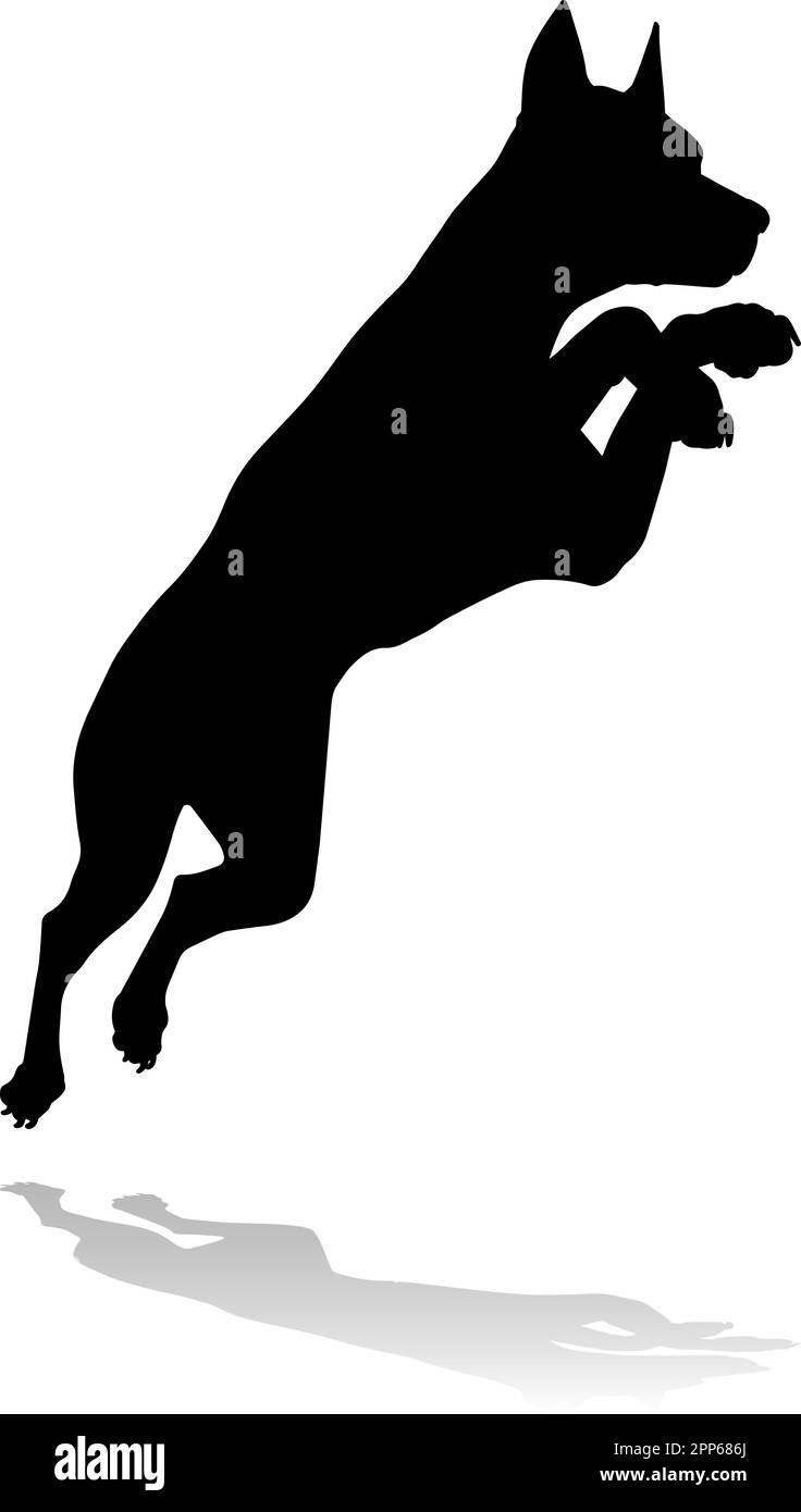 Dog Silhouette Pet Animal Stock Vector Image & Art - Alamy