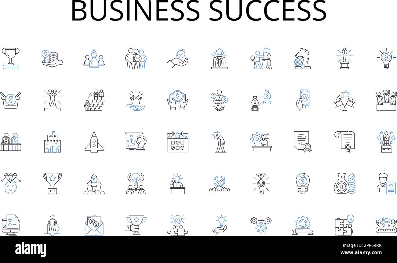 Business success line icons collection. Green, Organic, Environment ...