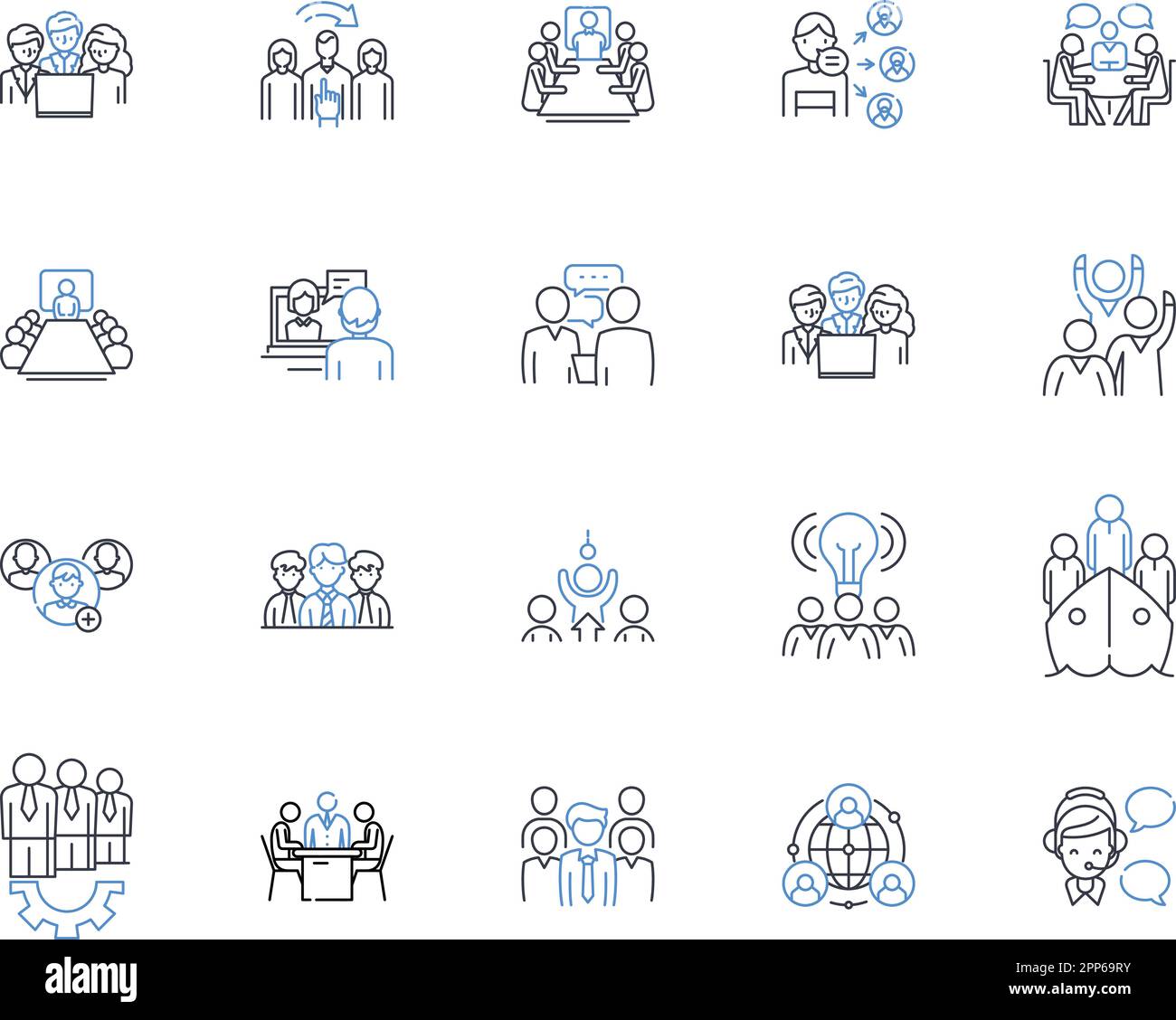 Innovation Techniques Line Icons Collection Design Thinking Ideation Creativity