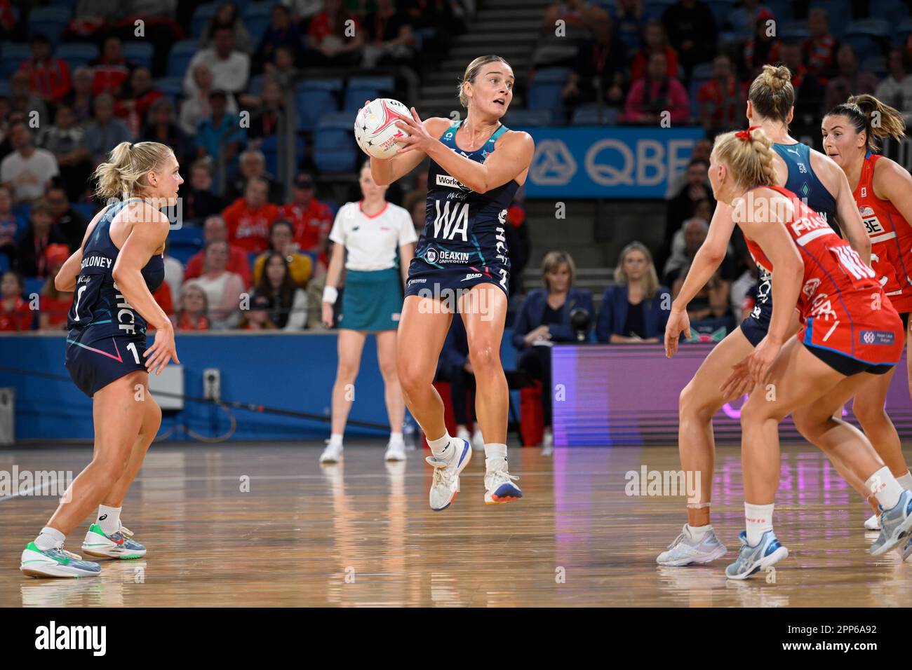 22nd April 2023; Ken Rosewall Arena, Sydney, NSW, Australia: Suncorp Super Netball , New South ...