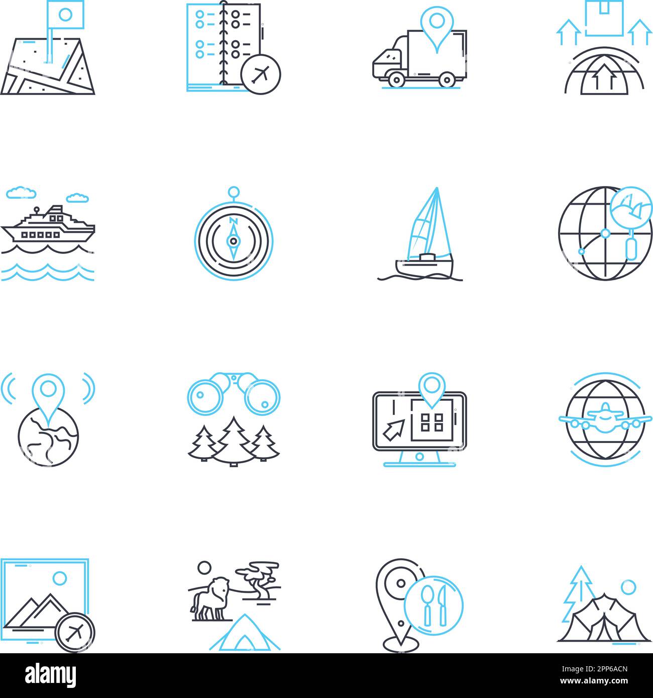 Global Navigation Satellite System (GNSS) linear icons set. Navigation ... Global Navigation Satellite System (GNSS) linear icons set. Navigation ...