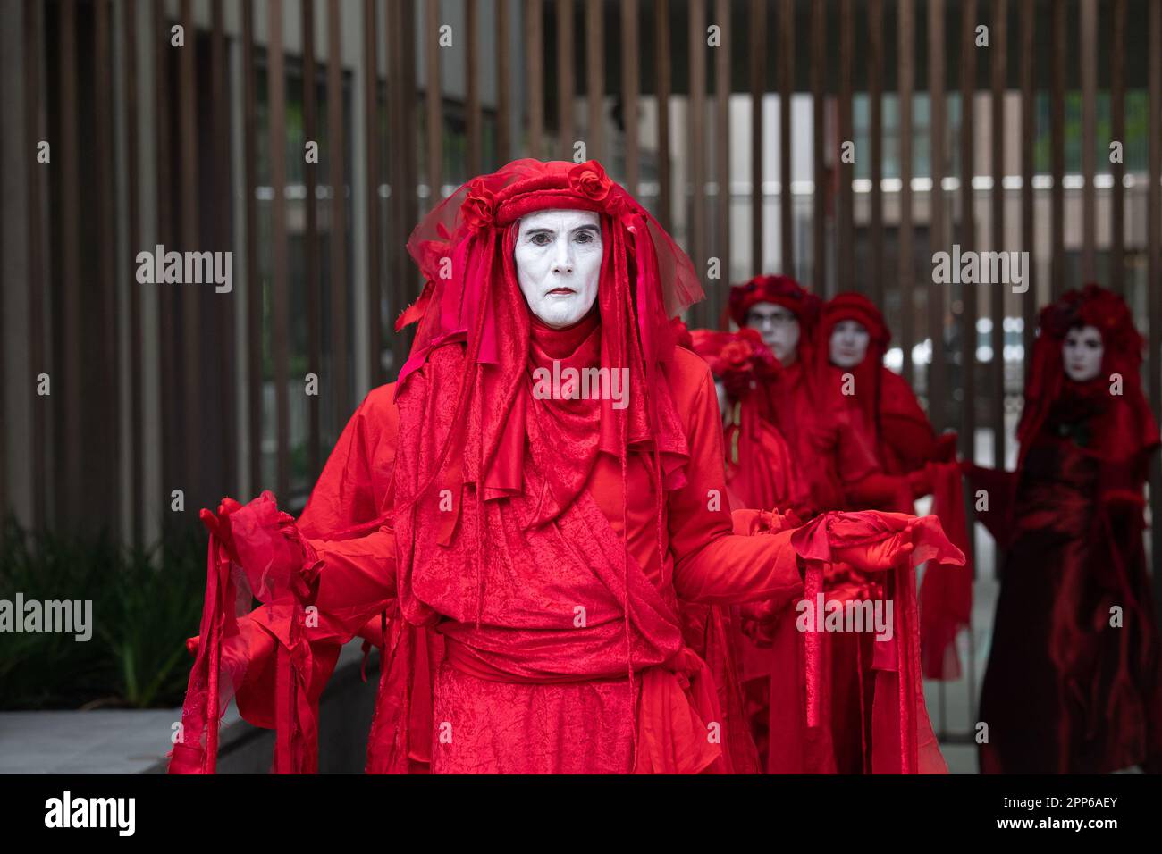 Westminster, London, UK. 22nd April, 2023. The Red Rebels Brigade ...
