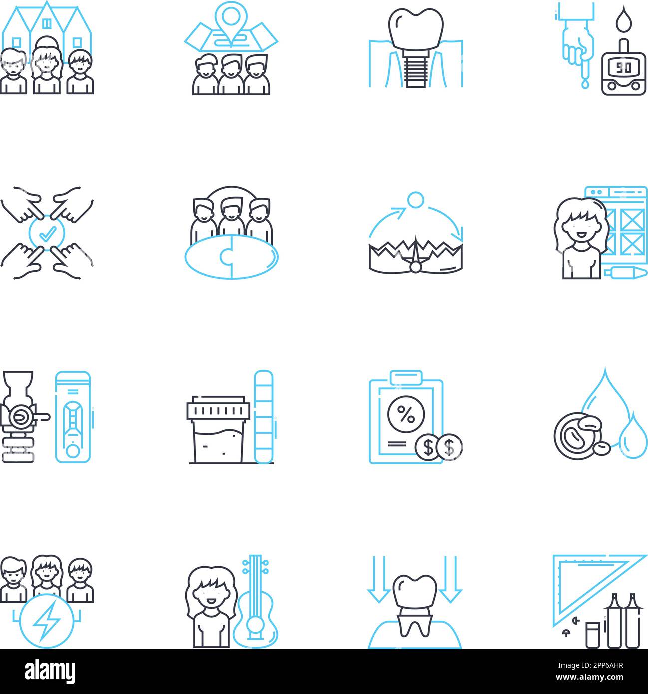 Posture Control linear icons set. Alignment, Balance, Stability ... Posture Control linear icons set. Alignment, Balance, Stability ...