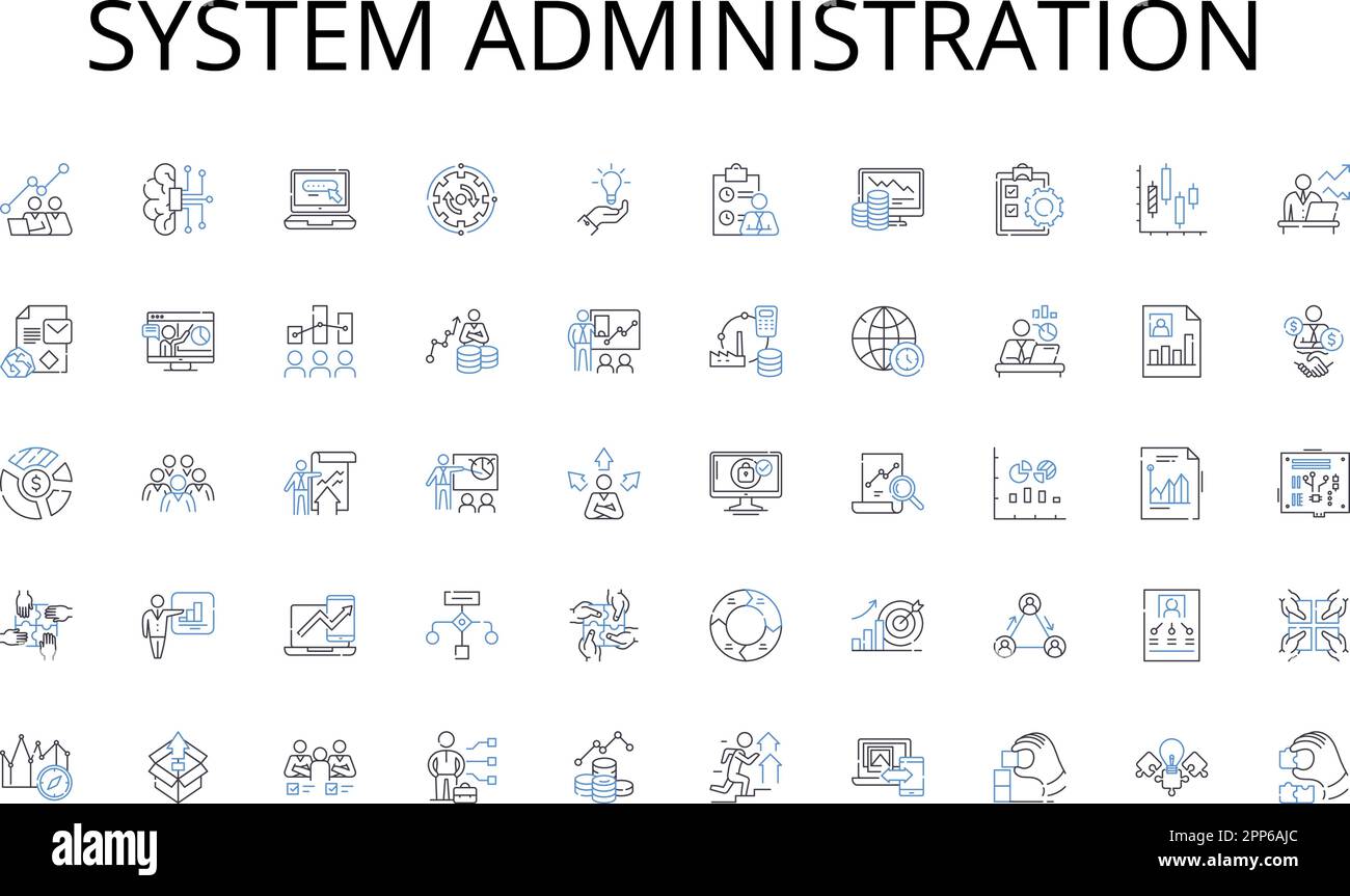 System administration line icons collection. Creativity, Passion ...