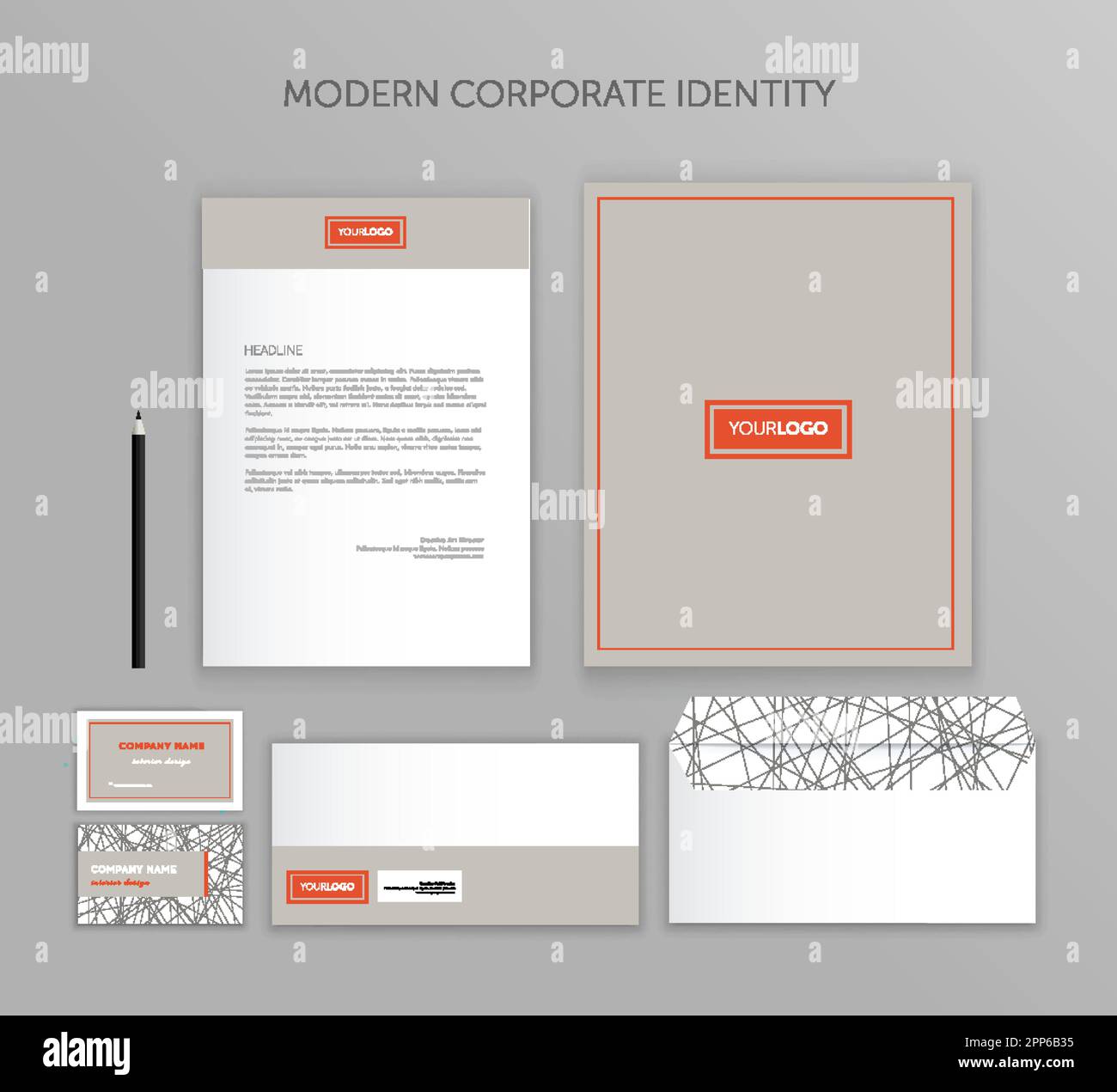 Corporate identity business set. Modern stationery template design ...