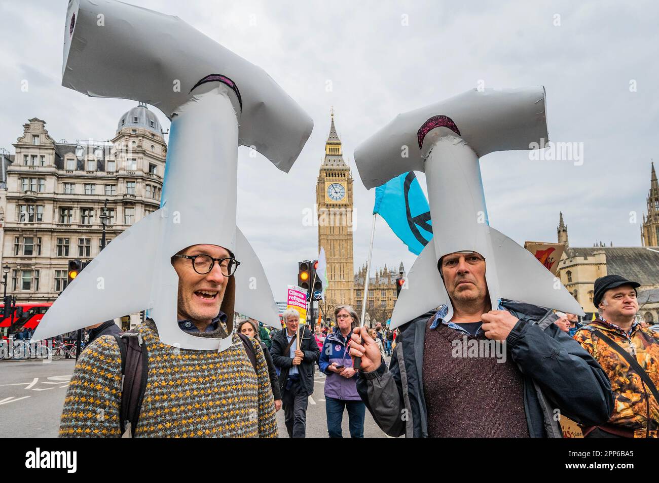 London, UK. 22nd Apr, 2023. Save the hammer head sharks - Extinction ...