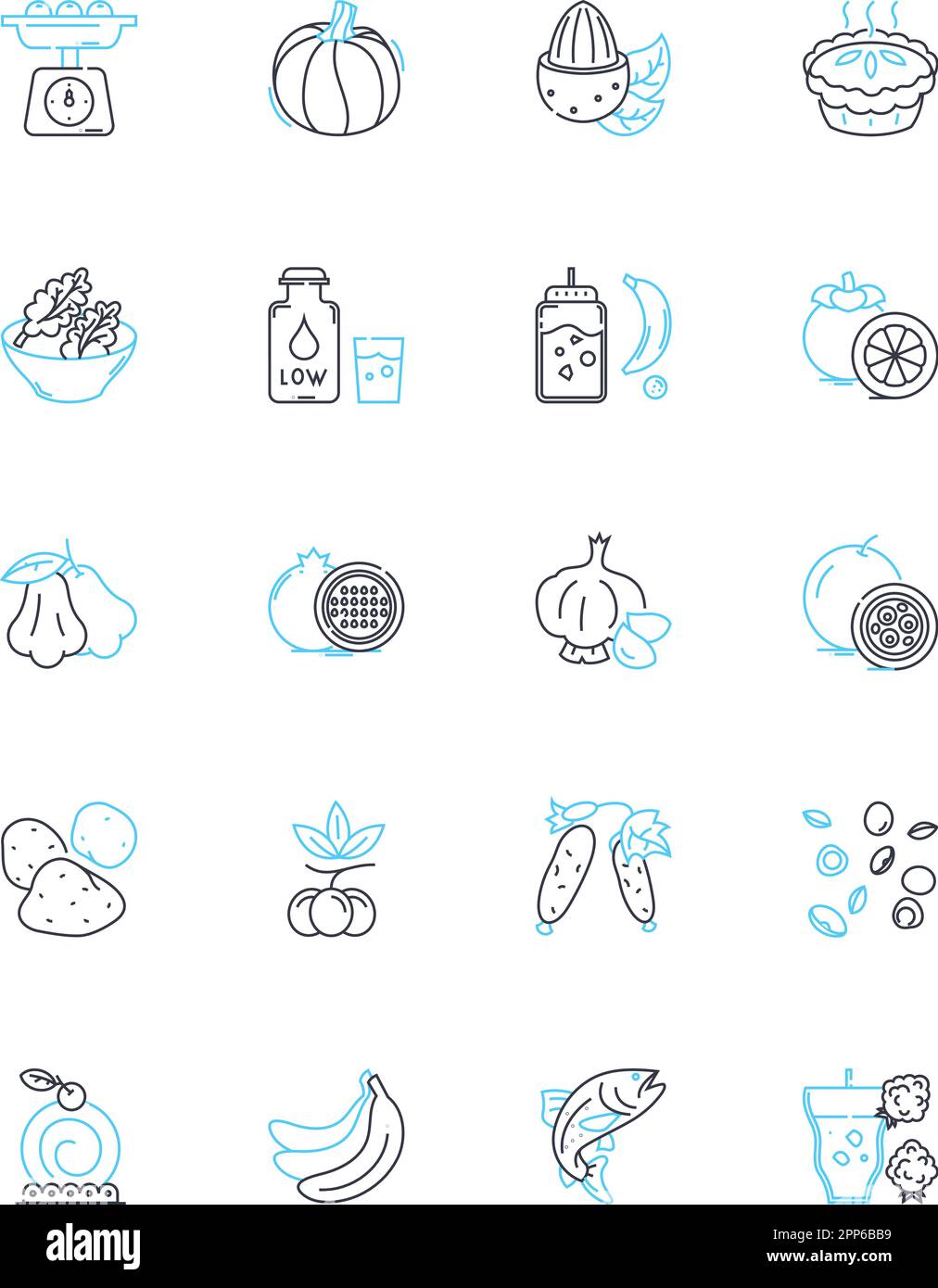 Victuals linear icons set. Delicacies, Cuisine, Culinary, Gourmet ...
