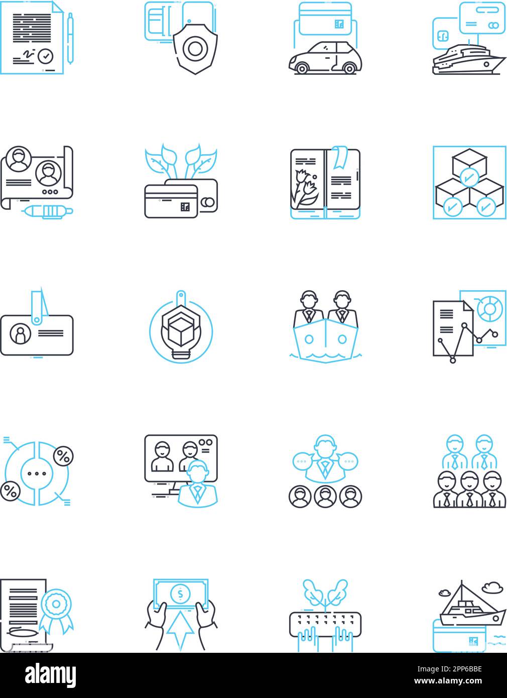 Professional workspace design linear icons set. Ergonomics ... Professional workspace design linear icons set. Ergonomics ...