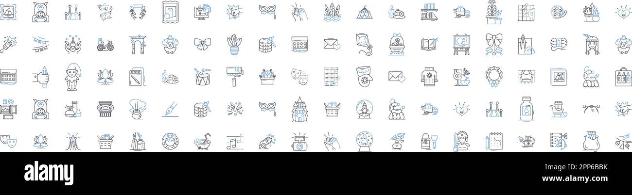 Artistic ideas line icons collection. Creativity, Expression ...