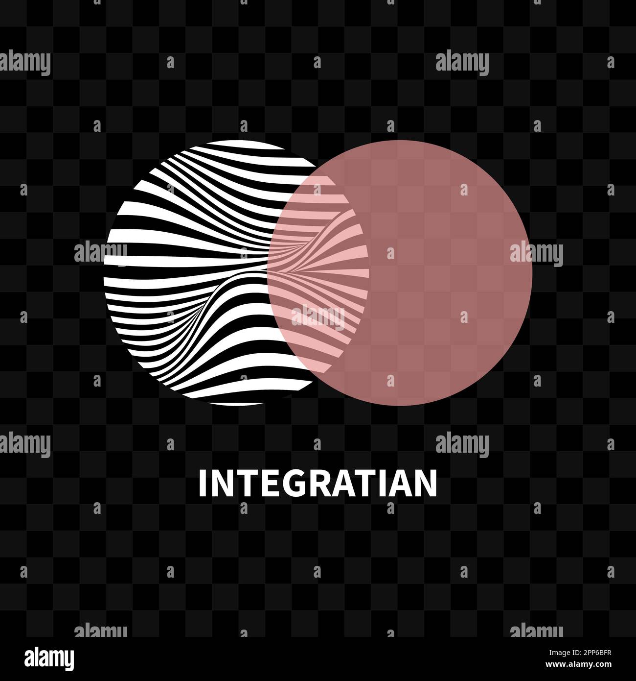 Two connected circles Stock Vector Images - Alamy