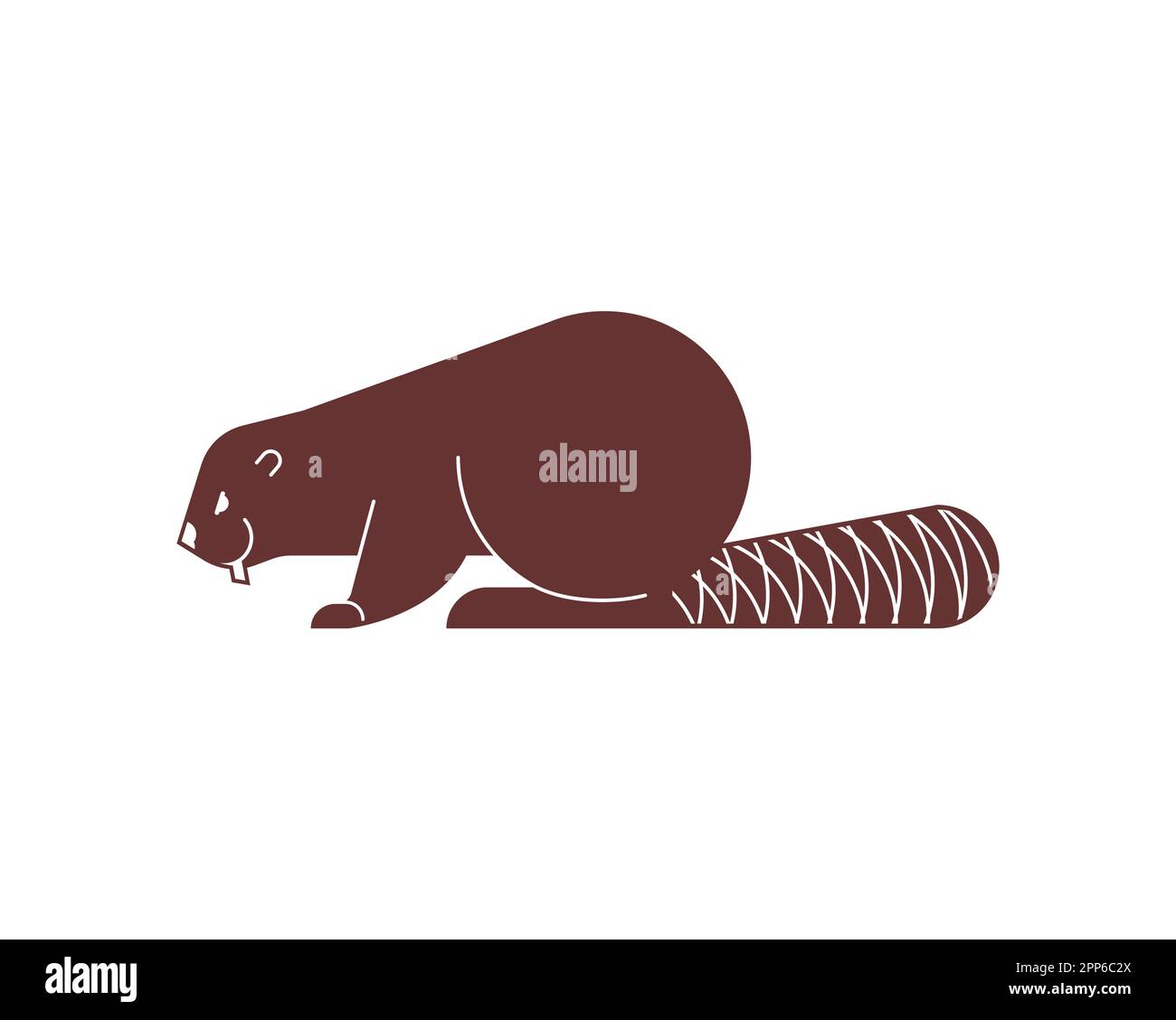 Beaver sign icon isolated. swamp rodent symbol Vector illustration ...