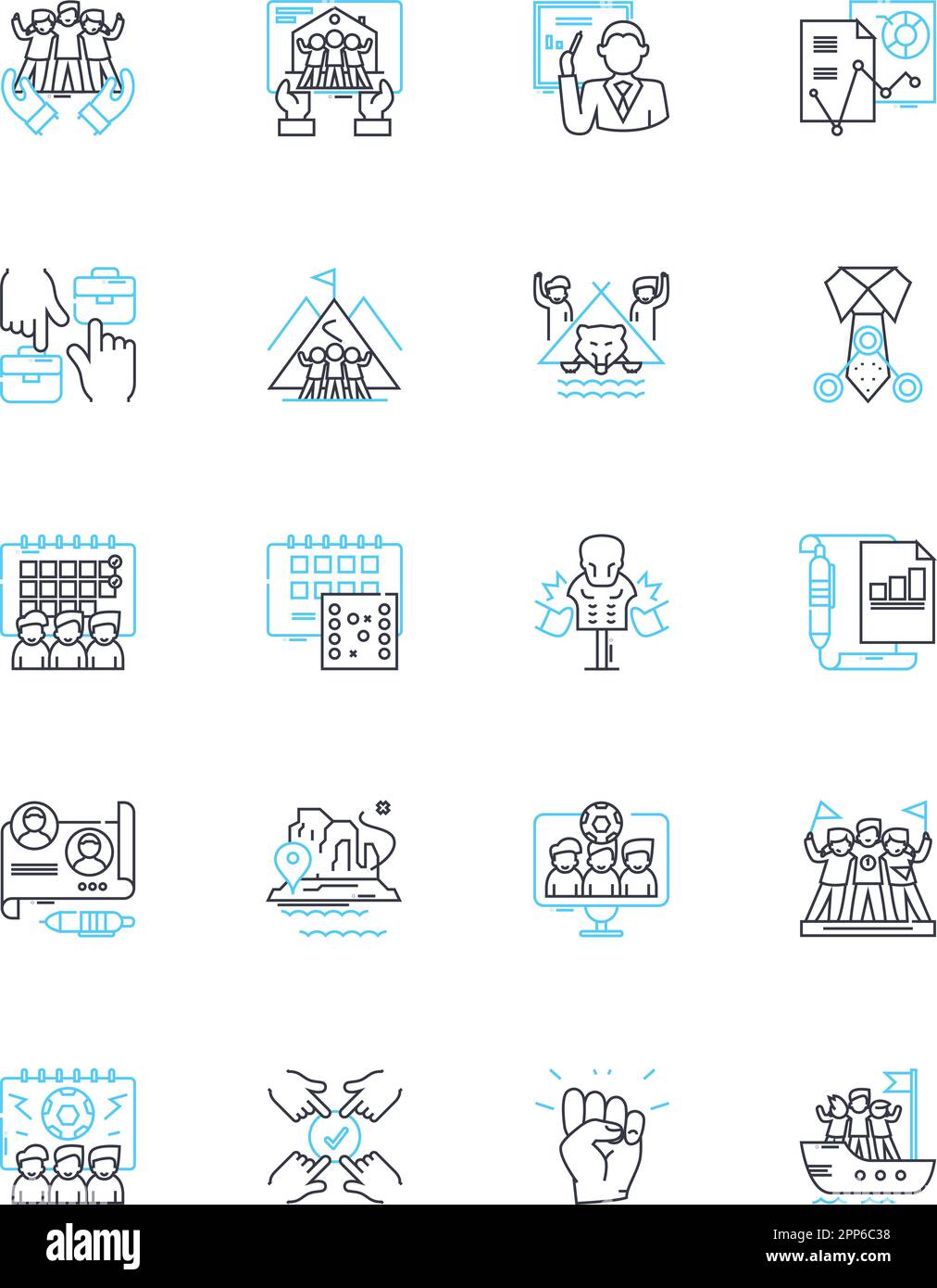 Society linear icons set. Culture, Diversity, Inclusion, Equality ...