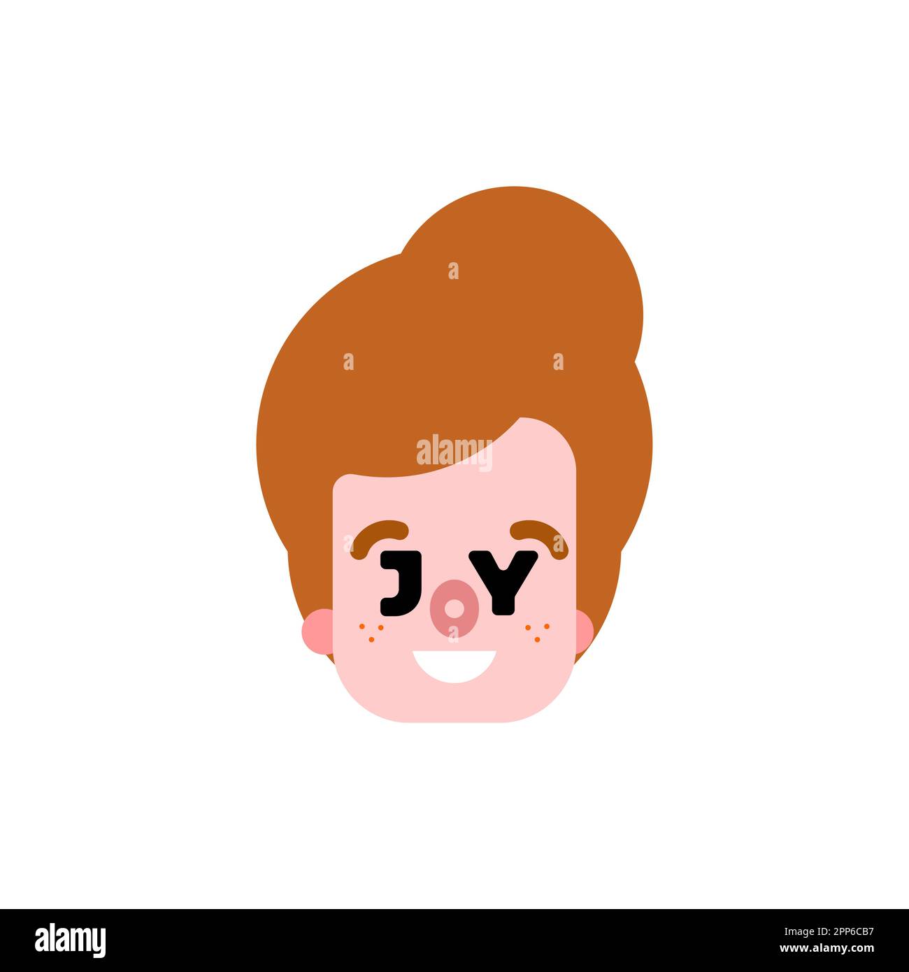 Joy man face sign. Happy life concept. Vector illustration Stock Vector ...