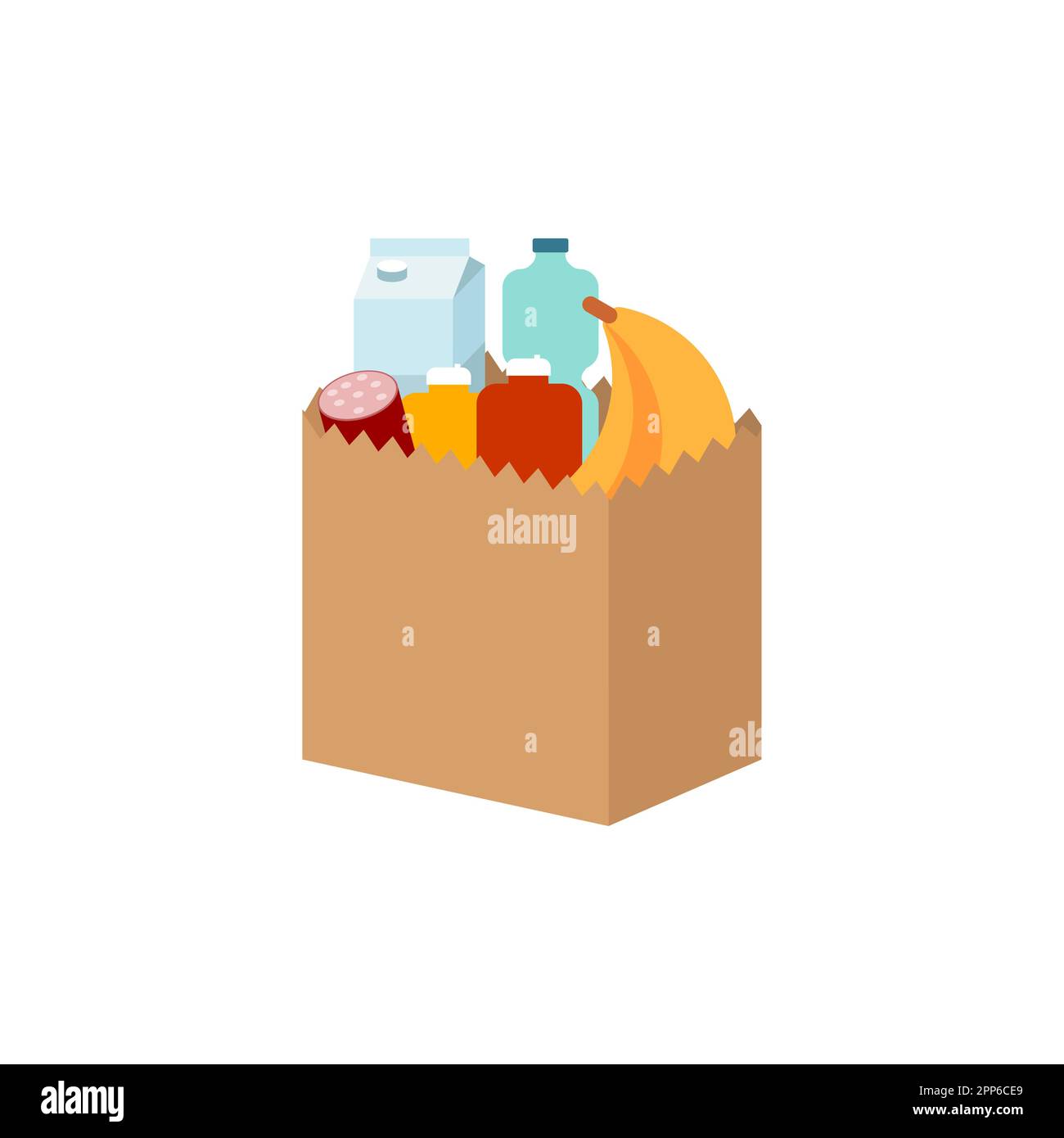 Package full food isolated. Food Vector illustration Stock Vector Image ...