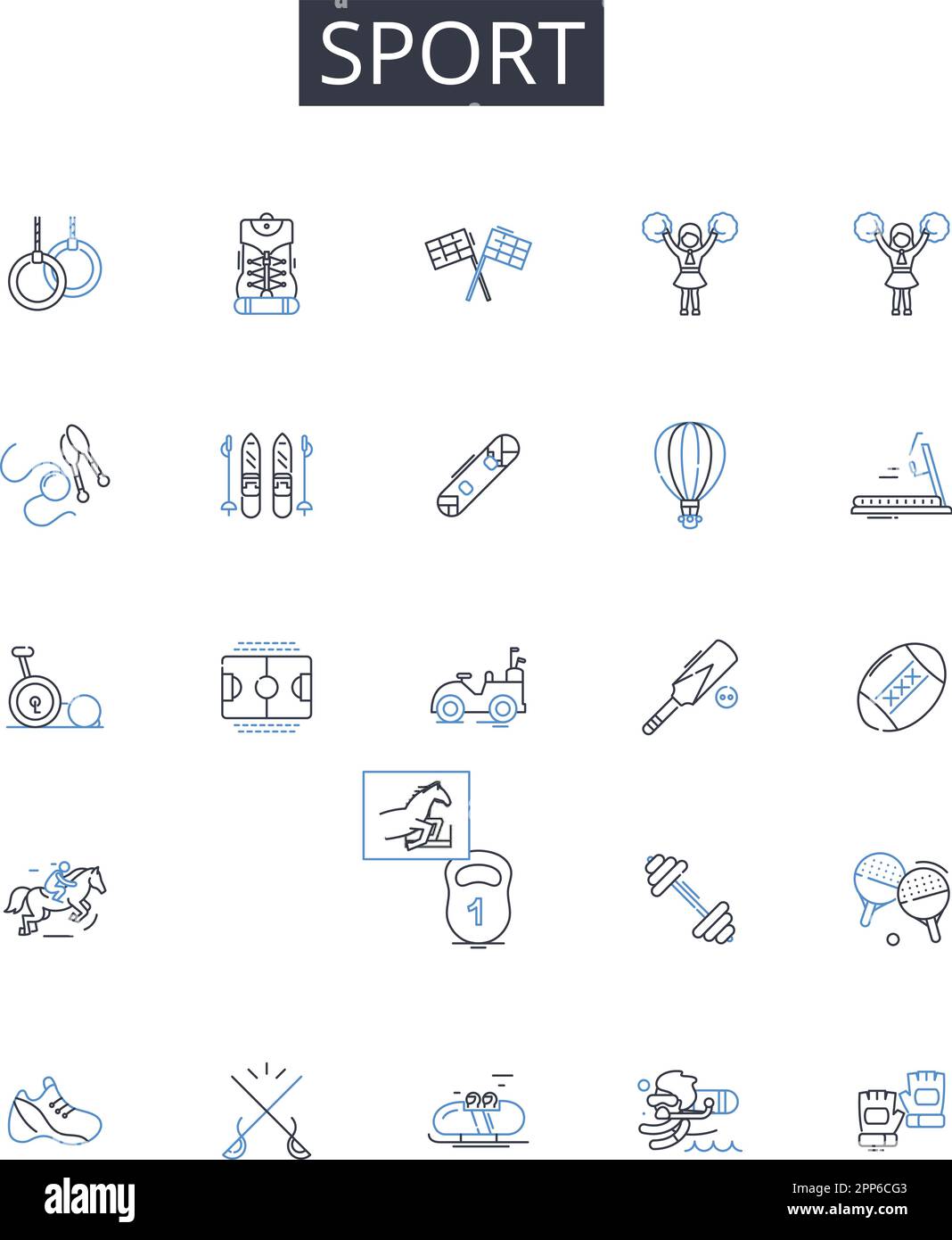 Sport line icons collection. Fitness, Athletics, Recreation, Exercise ...