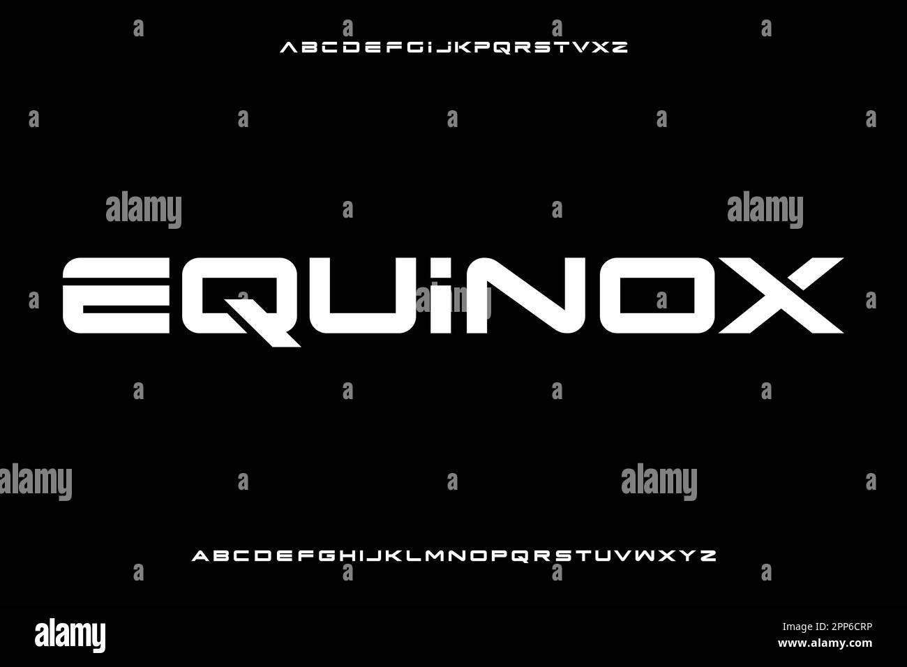 Futuristic alphabets display font vector with alternate Stock Vector ...