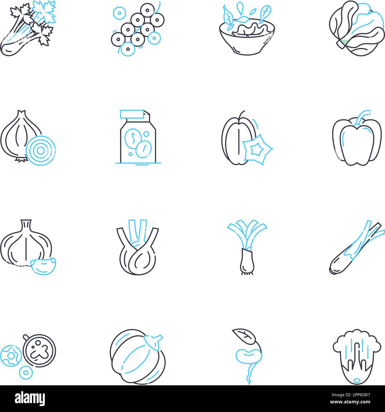 Fitness level linear icons set. Endurance, Stamina, Agility, Strength ...