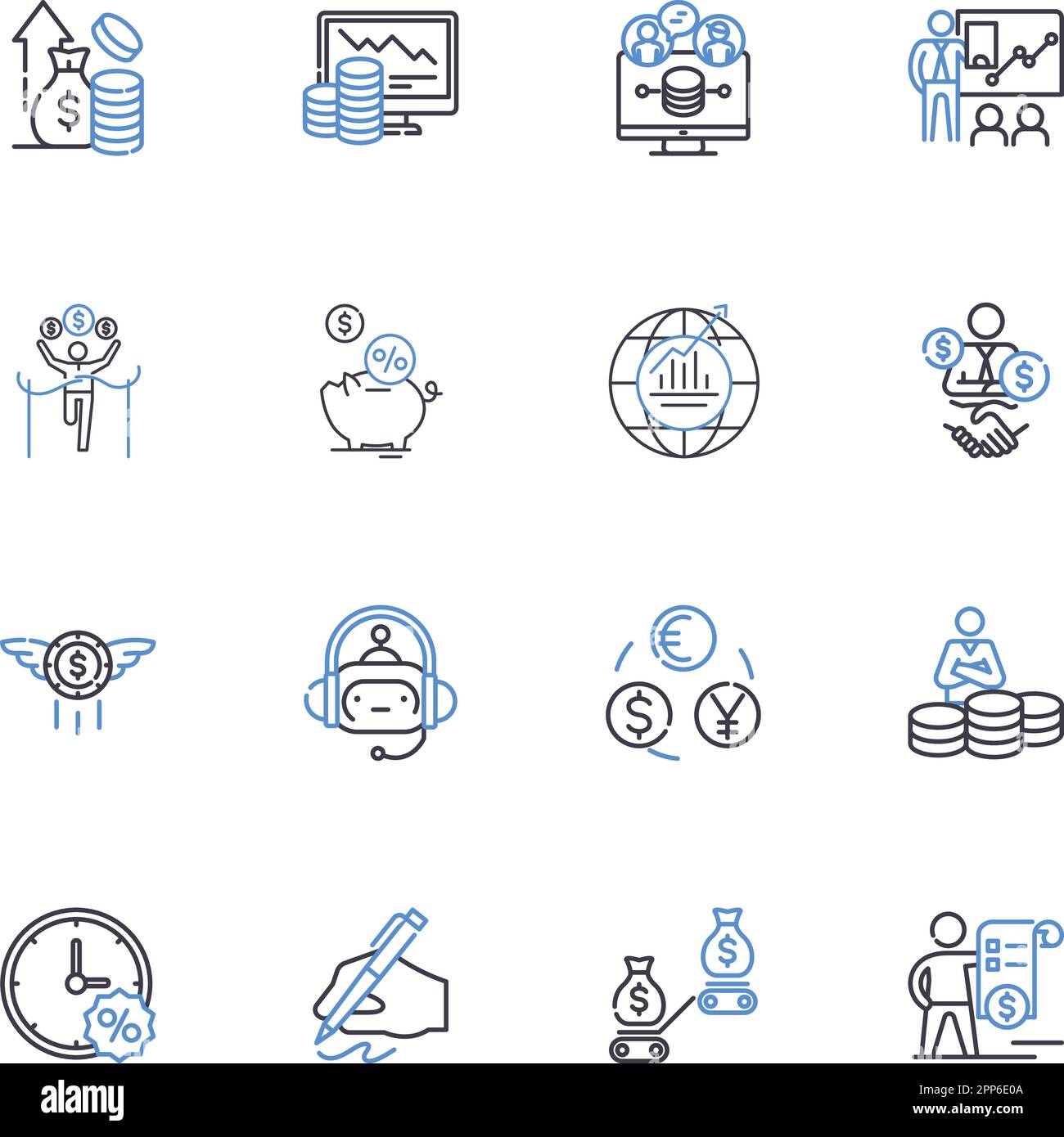 Producing assets line icons collection. Manufacturing, Creation ...