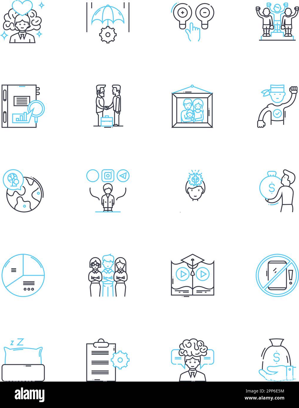 Professional development linear icons set. Skills, Training, Growth ... Professional development linear icons set. Skills, Training, Growth ...