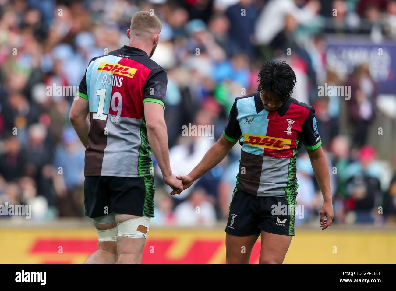 Harlequins' George Hammond and Marcus Smith after the Gallagher ...