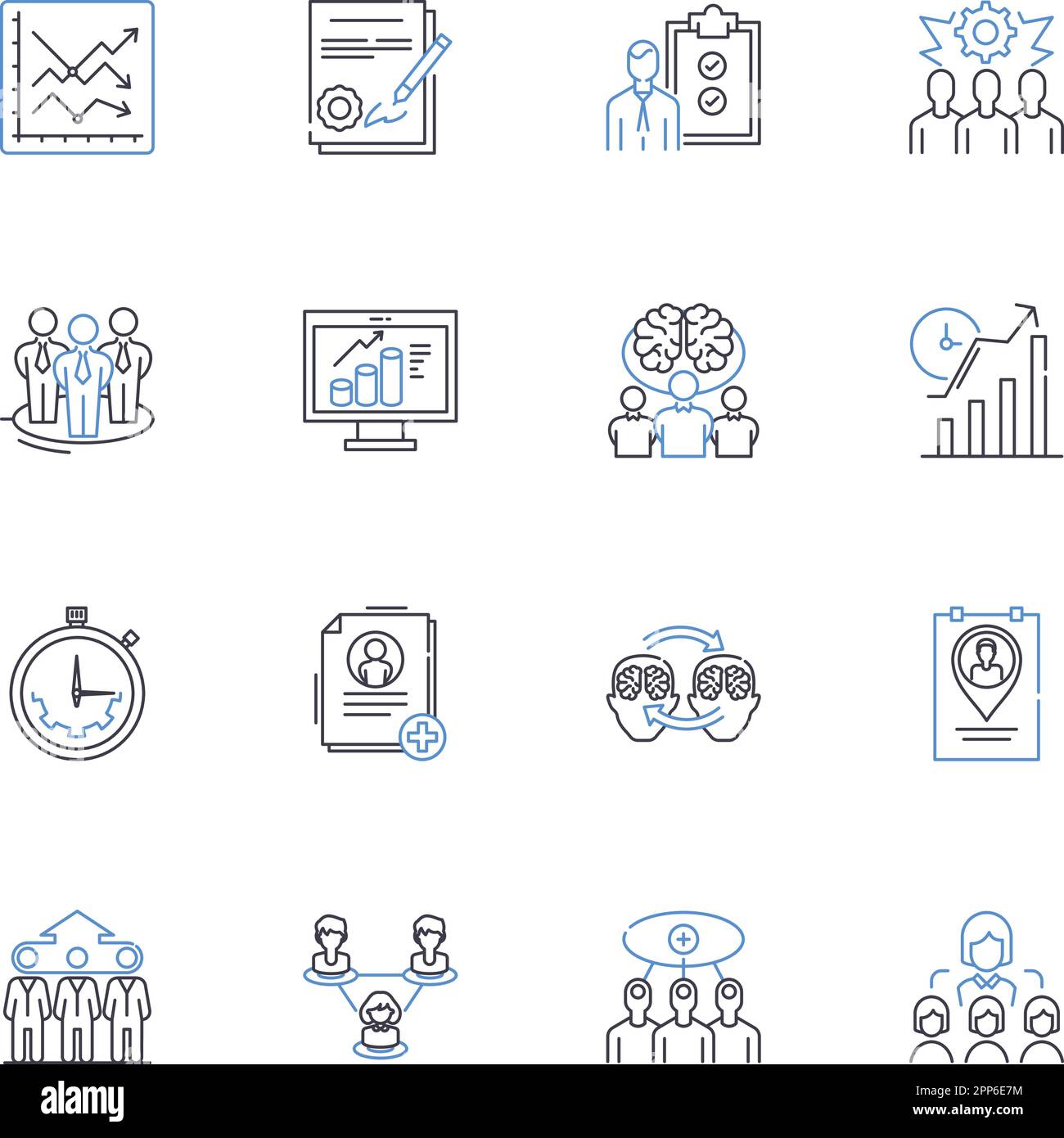 Quality Assurance Line Icons Collection Reliability Consistency