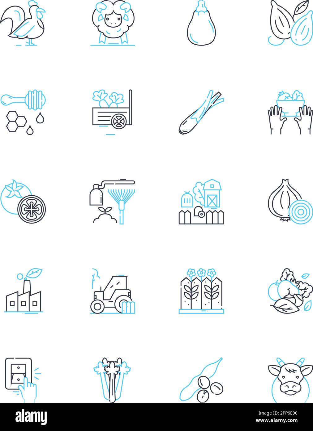 Sustainable living linear icons set. Recycling, Composting ...