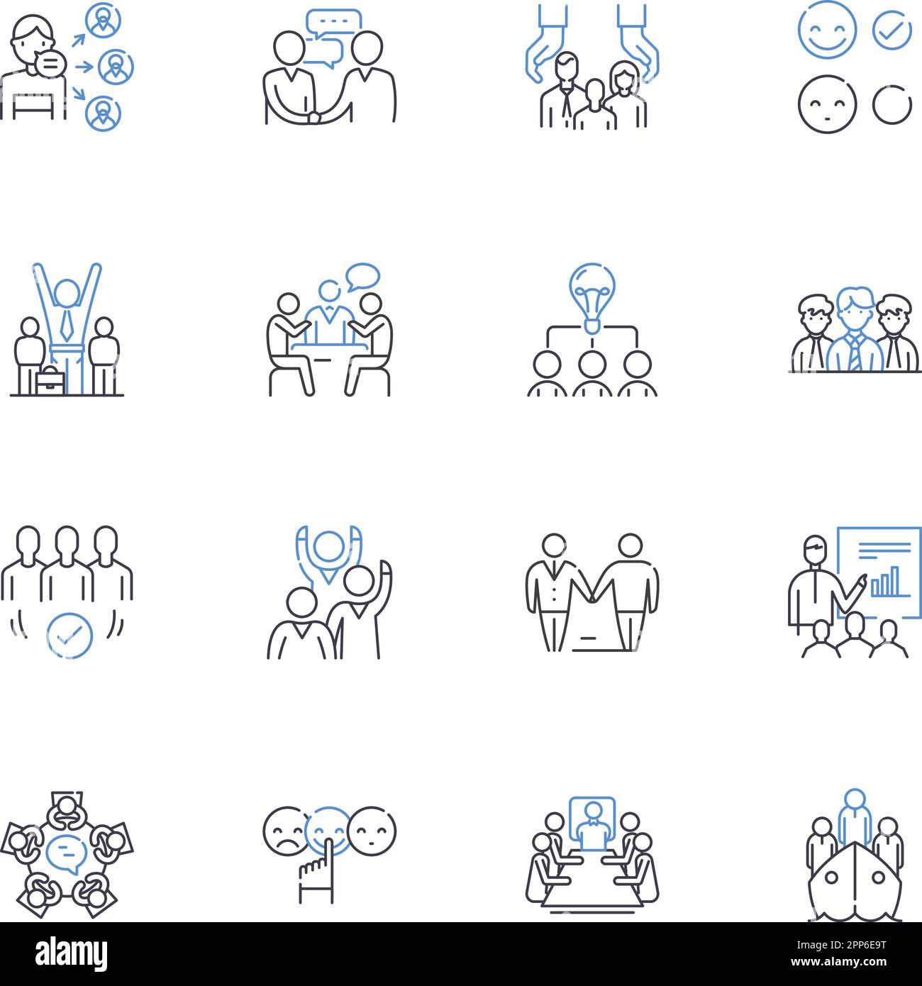 Correspondence line icons collection. Letter, Mail, Missive, Note ...