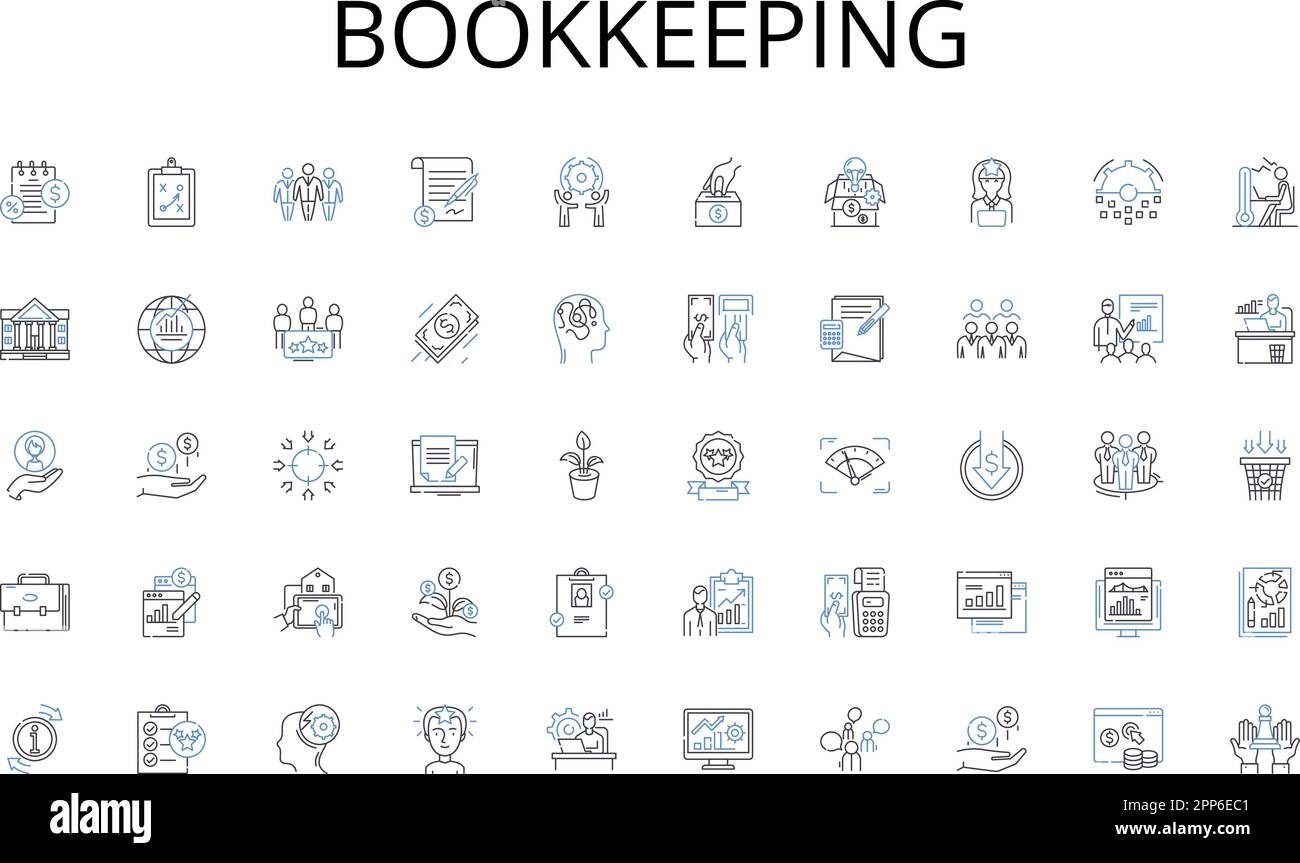 Bookkeeping line icons collection. Learning, Wisdom, Understanding ...