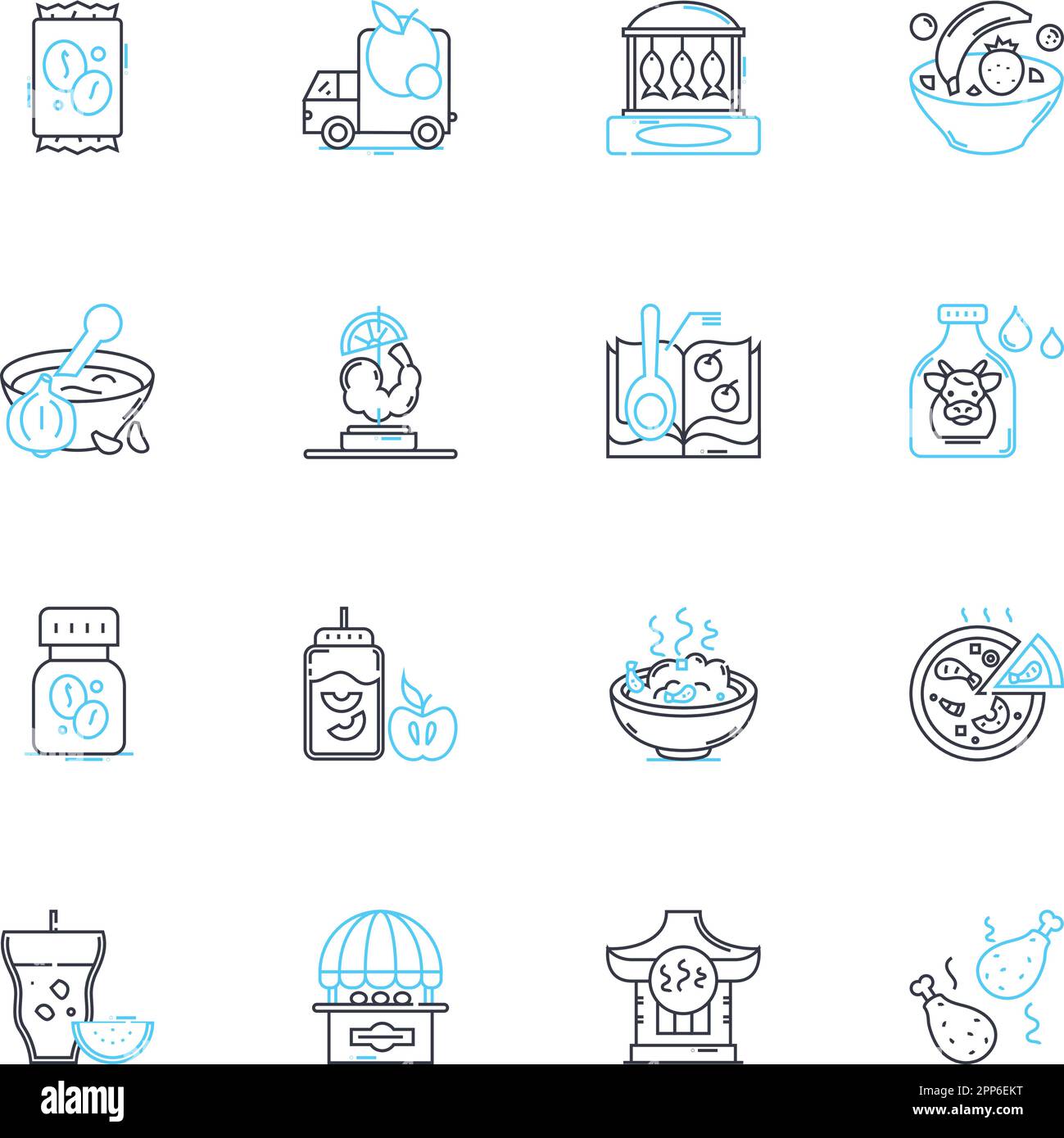 Nutritional science linear icons set. Macronutrients, Micronutrients ...