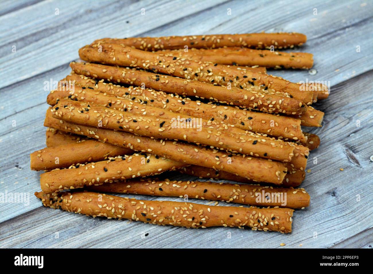 Pile of Breadsticks, also known as grissini, grissino or dipping sticks ...