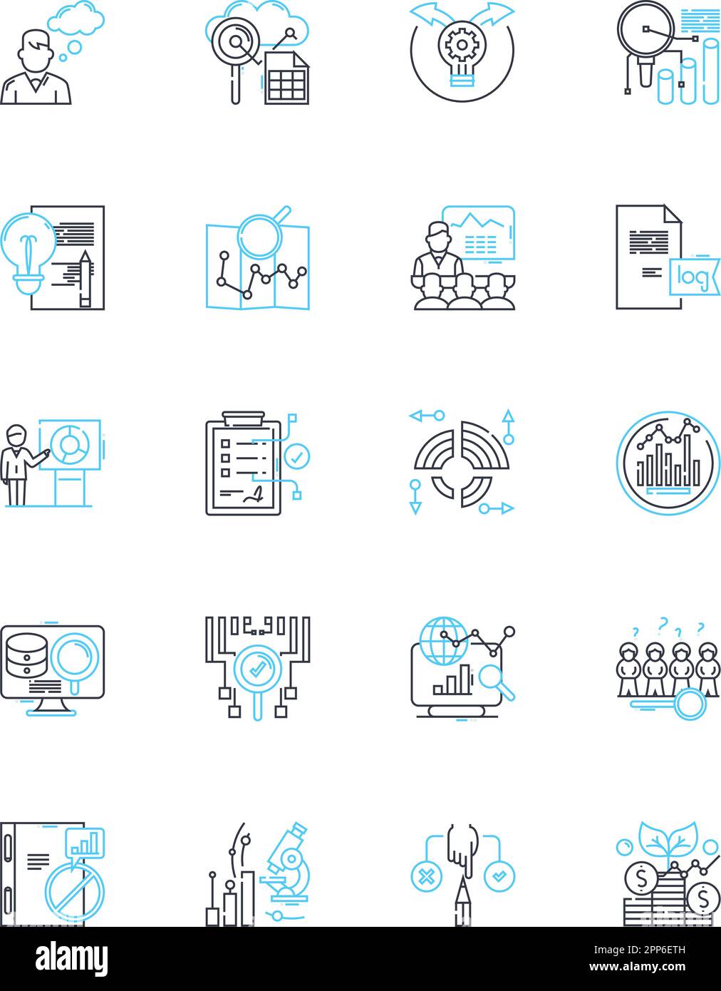 Financial evaluation linear icons set. Profitability, Liquidity ... Financial evaluation linear icons set. Profitability, Liquidity ...